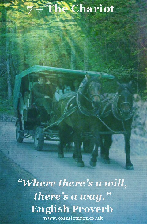 The Chariot in the Tarot of Quotes - Cosmic Spirit Tarot