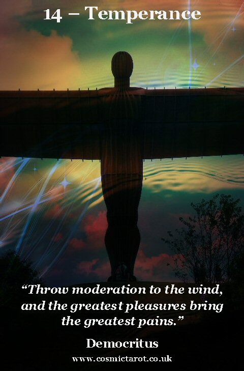 Temperance in the Tarot of Quotes - Cosmic Spirit Tarot